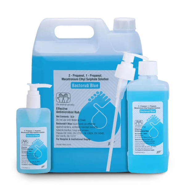 Bactorub Blue | Antimicrobial Alcohol Hand Rub | 80.80% Propanol ...